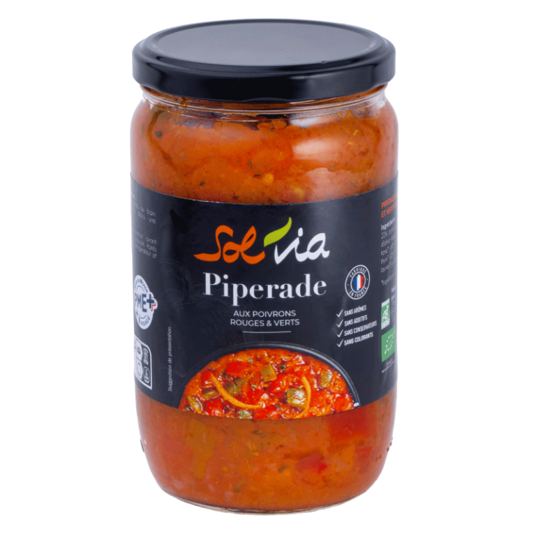 Piperade aux poivrons rouges et verts - Solvia